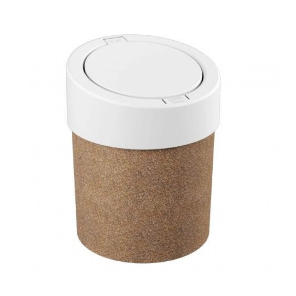 Tacho cesto basura plástico simil madera Bios 5L | La Aldea